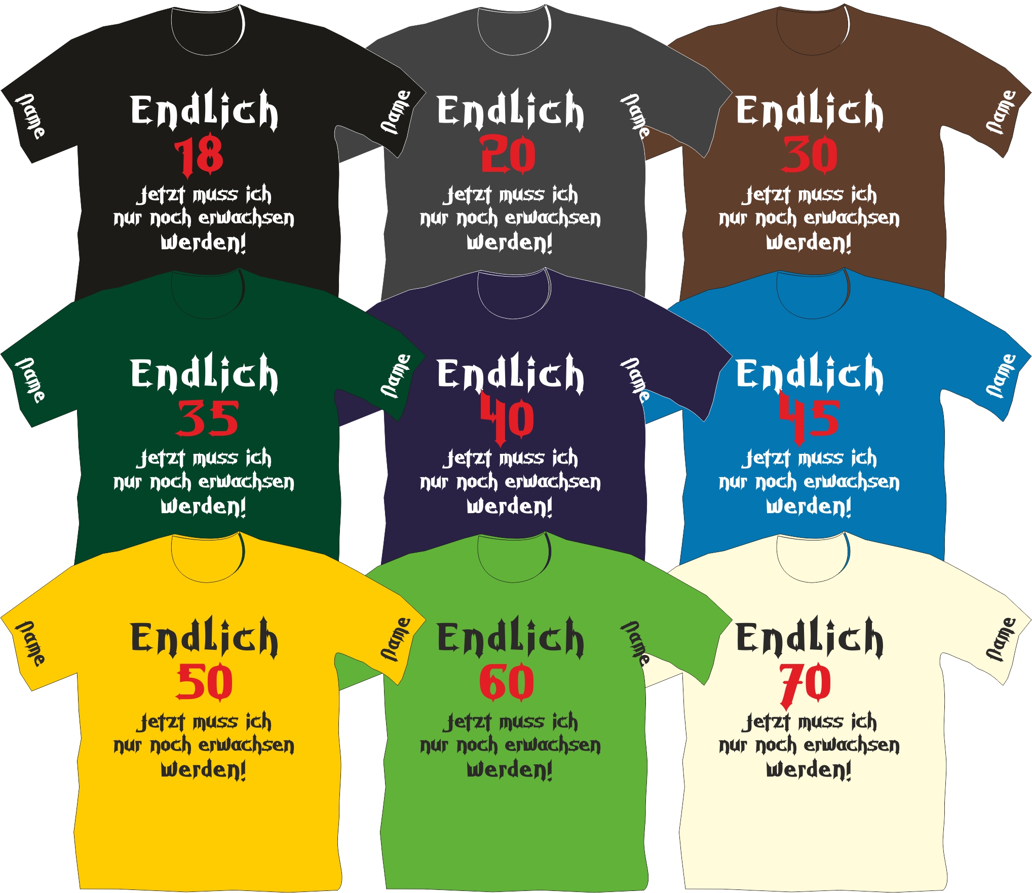 T-Shirt Geburtstag Motiv 12 | Flexi-Design - Online-Shop T-Shirt Geburtstag Motiv 12 | Flexi-Design - Online-Shop